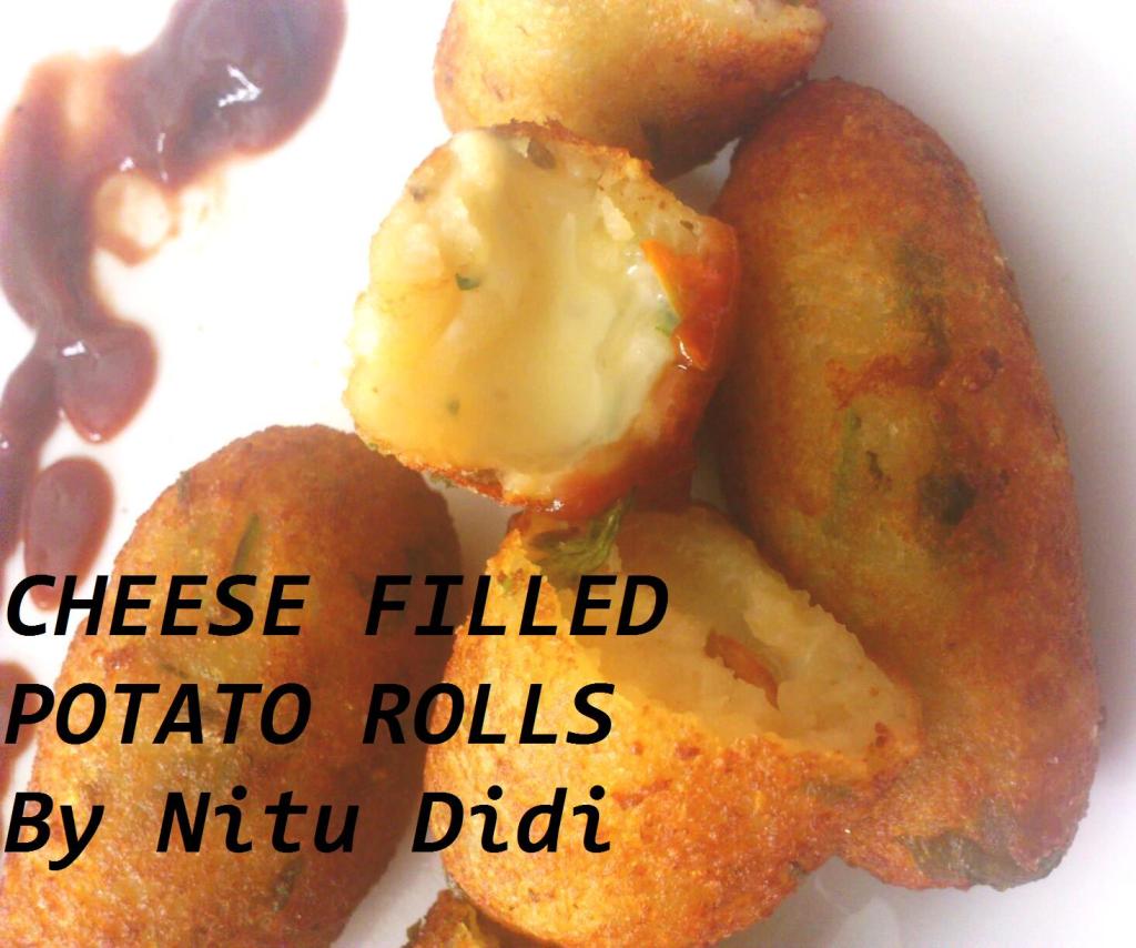 CHEESE FILLED POTATO ROLLS | nitu didi